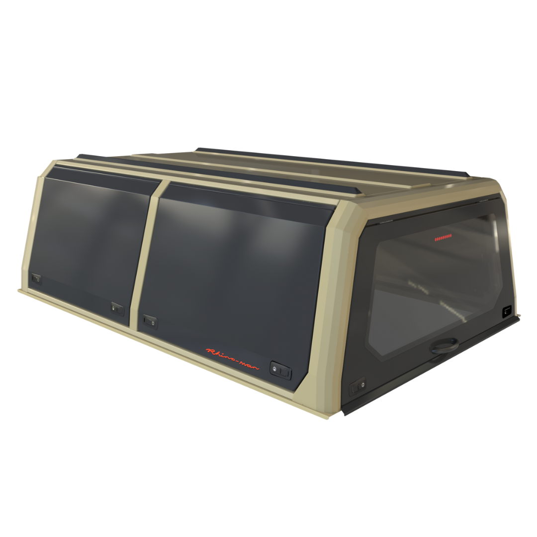 Rhinoman Xpedition Canopy - Toyota Land Cruiser 79 S/C - Khaki Frame ...